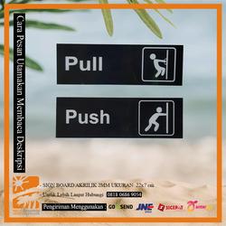 Jual Sign Akrilik Push Pull Sign Pintu Tarik Dorong - Putih - Jakarta ...