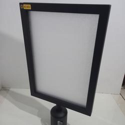 Jual Sign Board FRAME A4 Potrait Signage stainless papan tiang antrian ...