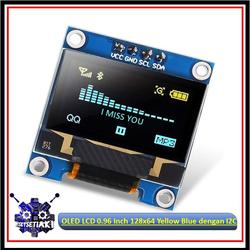 Promo [CNC] YELLOW BLUE 0.96” I2C 128X64 OLED LCD DISPLAY MODULE - Kota Bandung - CNC STORE ...