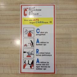 Jual sign stiker cara menggunakan apar / sticker cara penggunaan apar ...
