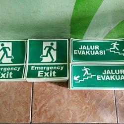 Jual Sticker jalur evakuasi Glow in the dark 40x10 custom - Jakarta ...