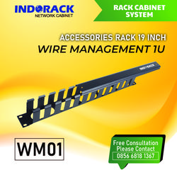 Jual INDORACK 19" Wire Management Panel 1U Wiring Management :WM01 ...