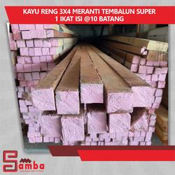 Jual KAYU RENG 3X4 MERANTI TEMBALUN SUPER 1 KUBIK ISI 208 - Kota ...