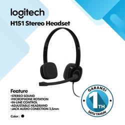 Promo Logitech H151 Headset Stereo Mikrofon Noise-Cancelling ...