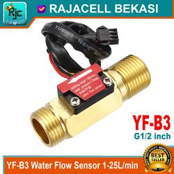 Jual YF-B1 Water Flow Sensor G1/2 1/2" Flowmeter 1-25L/min Bahan ...