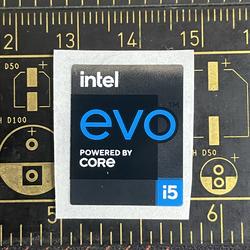 Jual Sticker stiker logo intel Core i5 evo 11/12th gen ori ukuran kecil ...