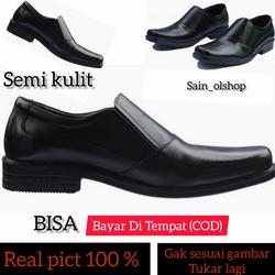 Jual sepatu pantofel pria sepatu kantor pria sepatu kerja pria model mario - Hitam, 41 - Jakarta ...