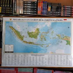 Jual Peta Indonesia (Bingkai) Negara Kesatuan Republik Indonesia (NKRI ...
