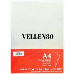 Jual MAP L DAICHI UKURAN A4 / CLEAR SLEEVE A4 9001 PLASTIK BENING/PUTIH ...