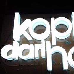 Jual Huruf timbul Akrilik Acrylic LED Outdoor Signage Acrylic ...