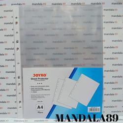 Promo Joyko Sheet Protector A4 F4 / Plastik PP Pocket A4 F4 Joyko Folio ...