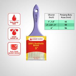 Jual Kuas Cat Sintetis 1" HOME CARE Bulu Halus / Synthetic Brush 1 inch ...