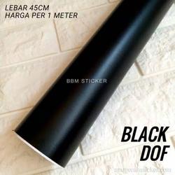 Jual stiker hitam doff/ sticker hitam matt/ stiker hitam texture ...