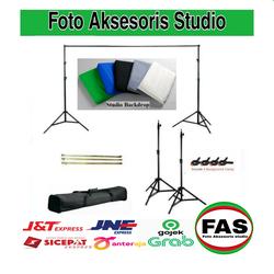 Jual stand background foto studio 2,5 x 3 Meter tiang besi stand ...