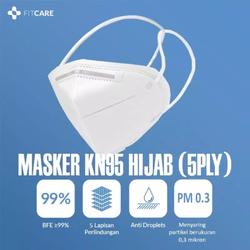 Promo Masker KN95 Hijab tali Kepala 1 Box isi 50 pcs kemasan satuan ...
