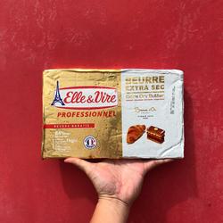 Jual Elle Vire Butter Sheet Unsalted Extra Dry Fat 84% 1kg - Kota ...
