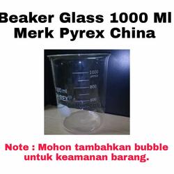 Jual Beaker glass / gelas kimia kaca 1000 ml / 1 liter - RRC - Jakarta Selatan - bestarilab ...
