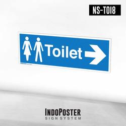 Jual Stiker Sign Petunjuk Arah Toilet Kiri / Kanan - Panah Kiri - Kota ...