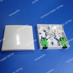 Jual roset 2 core lengkap pigtail SC APC/roset 2core fiber optic ...