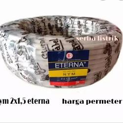 Jual Kabel Listrik ETERNA 2x1.5 mm NYM Meteran (instalasi) Harga Permeter - Jakarta Barat ...