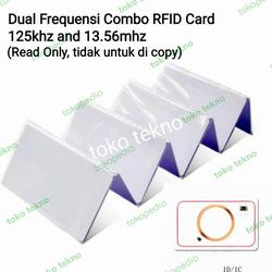 Jual Print Kartu RFID Dual Frequency 125 kHz 13.56 MHz NFC Card ...