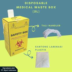 Jual Safety Box, Kotak Limbah Medis, Kotak Infeksius 5 Liter - Kota ...