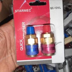 Jual ADAPTER AC MOBIL QUICK COUPLER MOBIL R1234yf R1234 SET ISI 2 PC ...