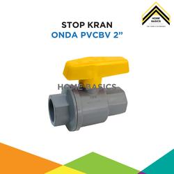 Jual Ball Valve PVCBV 2" ONDA Polos Stop Kran Plastik PVC kuning 2 inch ...