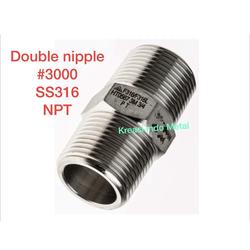 Jual Double Nipple / Hex Nipple / Double Nepple 1/2 inch 3000 SS 316 ...