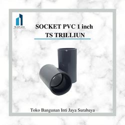 Jual SOCKET TS 1 INCH TRILLIUN PVC SOK SOCK SAMBUNGAN LURUS PIPA POLOS ...