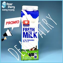 Jual Susu Diamond Fresh Milk 1 Liter Plain 946ml Freshmilk 1L Segar ...