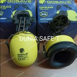 Jual Ear Muff Cantel Helmet OKRAN Earmuff Safety 28db Kuning Gosave 28 ...