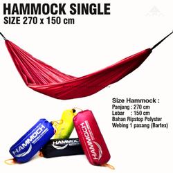 Jual hammock single 270cm x 150cm hammock ayunan gantung single layer camp - Jakarta Timur ...
