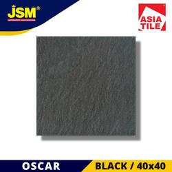 Jual keramik lantai hitam kasar ASIA TILE OSCAR BLACK 40x40 isi 6 ...