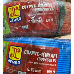 Jual Kabel serabut listrik JEMBO NYAF 0.75 mm - Biru - Jakarta Pusat - Pancaran Sinar Harapan ...