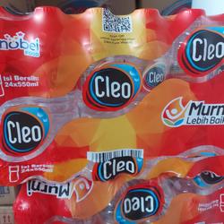 Jual Cleo Kemasan botol Air mineral murni 550 ml 1 dus isi 24 pcs ...