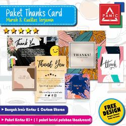 Jual Cetak Thank You Card Custom Kartu Ucapan Custom A3+ - Art Carton 310, Cetak 1 Sisi - Kota ...