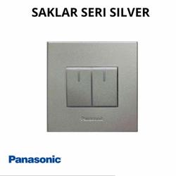 Jual panasonic saklar sakelar 2G 2 gang putih seri double ganda wide ...