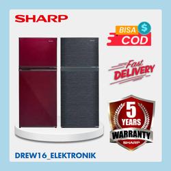 Jual Kulkas 2 Pintu SHARP SJ 195 MD SG SR 200L Low Watt Tanpa Bunga Es ...