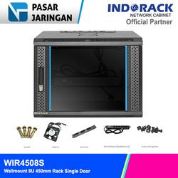 Jual Wallmount Rack 4U Depth 450mm Single Door INDORACK WIR4504S ...