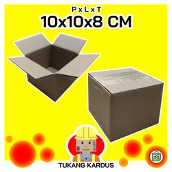 Jual KARDUS BOX uk 4x4x10 CM Kotak Packaging Corrugated SHEET POLOS ...
