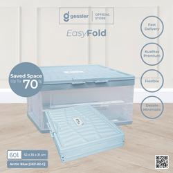 Jual Gessler Container Box Lipat Plastik Easy Fold / Warna Sisi Putih ...