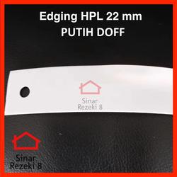 Jual Edging HPL 22 mm Putih WHITE Kulit Jeruk / Pinggir Meja Solid taco ...