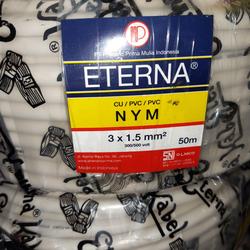 Jual KABEL ETERNA 3x1.5 mm NYM (Meteran/Potongan/Eceran) Kawat Tembaga isi - Jakarta Barat ...