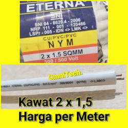 Jual kabel listrik eterna NYM 2x1,5 kawat per 1 meter - Kota Tangerang Selatan - multi elektik ...