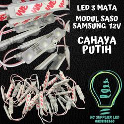 Jual SAMSUNG Lampu LED Modul 5730 SMD 12v DC 3 Mata 12 v volt Module Ori - COOL WHITE - Kota ...