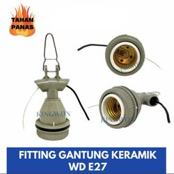 Jual FITTING GANTUNG KERAMIK WD ALUMINIUM / FITTING LAMPU WD E27 - Kota Surabaya - Kingwon ...
