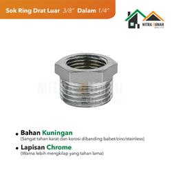 Jual Sok Ring / Verloop Verlop / Flok / Nepel Drat Luar Dalam 3/4" x 1 ...