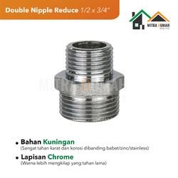Jual double nepel 3/4 x 1/2 pvc /double drat luar / dobel nepel pvc - Kota Surabaya - Bintang ...