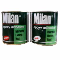Jual LEM EPOXY MILAN ADHESIVE resin+hardener 1 set 2 kaleng - Jakarta ...